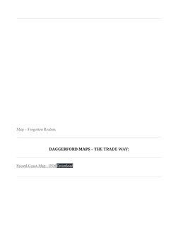 Daggerford Maps for D&D Adventures | PDF | Social Science | Travel