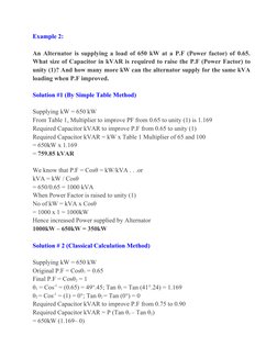 Capacitor Bank Sizing and Calculation Guide | PDF | Capacitor | Metrology