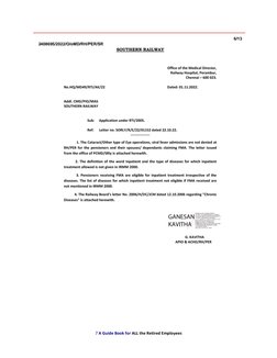 Medical Benefits for Retired Railway Employees | PDF | Hospital ...