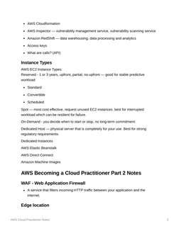 AWS Cloud Practitioner Study Notes PDF | PDF | Cloud Computing | Amazon ...