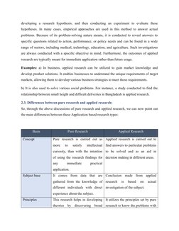 Pure vs. Applied Research Explained | PDF | Basic Research | Methodology