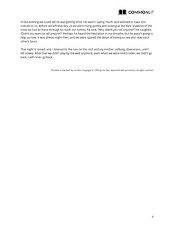 Children's Choices in "The Man in the Well" | PDF