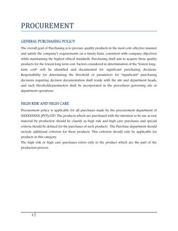Procurement Manual Overview | PDF | Procurement | Supply Chain