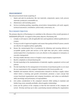 Procurement Manual Overview | PDF | Procurement | Supply Chain