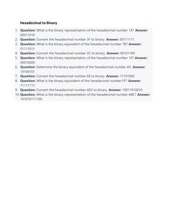 Number System Conversion Exercises | PDF | Decimal | Computer Architecture