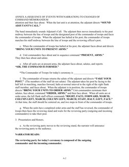 Army Change of Command Ceremony Script | PDF | Company (Military Unit ...