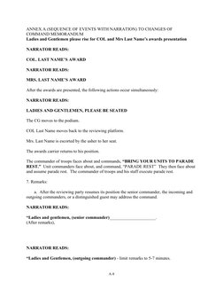 Army Change of Command Ceremony Script | PDF | Company (Military Unit ...