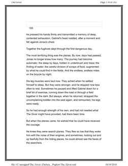 Jonas's Escape with Gabriel | PDF | The Giver