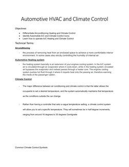 Understanding Automotive Climate Control | PDF | Air Conditioning ...