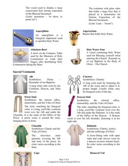 Liturgical Items Used in Catholic Mass | PDF | Mass (Liturgy) | Eucharist