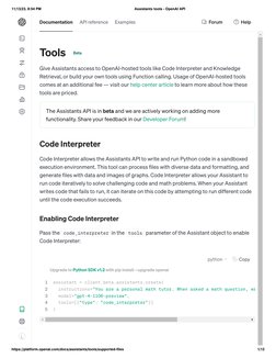 OpenAI Assistants API: Code Interpreter | PDF | Information Retrieval ...