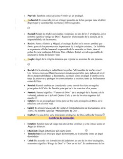 100 Nombres de Ángeles y Arcángeles | PDF | Arcángel | Ángel