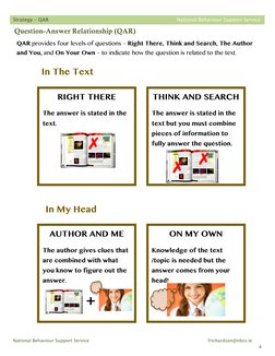 QAR Strategy for Reading Comprehension | PDF | Reading Comprehension ...