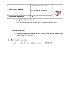 Label Control Procedures in Garment Manufacturing | PDF | Computing