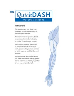 QuickDASH Scoring Guide | PDF
