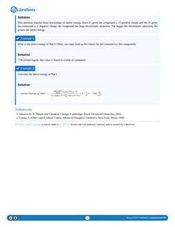 Born-Landé Equation for Lattice Energy | PDF | Chemistry | Physical ...