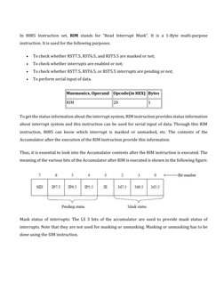 SIM and RIM Instructions in 8085 | PDF | Integrated Circuit | Central ...