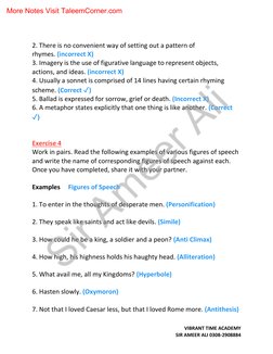 Class 11 English Poetry Notes | PDF