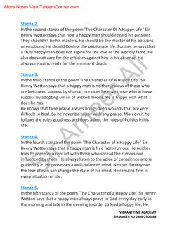 Class 11 English Poetry Notes | PDF