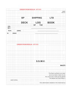 Deck Log Book Instructions and Entries | PDF