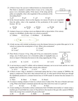 Grade 11 Physics Unit 4 Dynamics Worksheet | PDF | Force | Acceleration