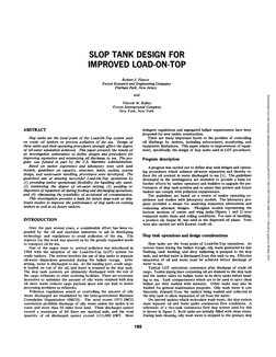 Slop Tank Design for Oil Separation | PDF | Oil Tanker
