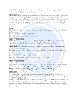 Pathfinder Induction Ceremony Guide | PDF | Seventh Day Adventist ...
