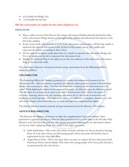 Pathfinder Induction Ceremony Guide | PDF | Seventh Day Adventist ...