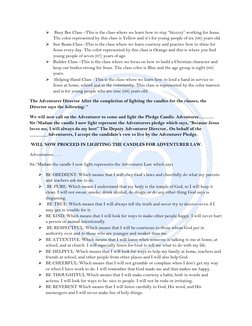 Pathfinder Induction Ceremony Guide | PDF | Seventh Day Adventist ...