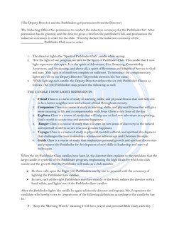Pathfinder Induction Ceremony Guide | PDF | Seventh Day Adventist ...