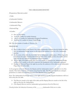 Pathfinder Induction Ceremony Guide | PDF | Seventh Day Adventist ...