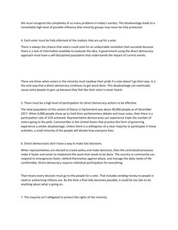 Advantages and Disadvantages of Direct Democracy | PDF | Democracy ...
