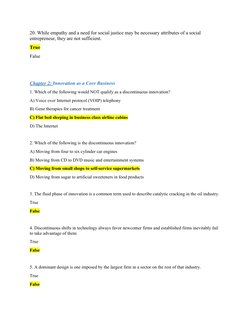 Innovation Multiple Choice Questions | PDF | Innovation | Entrepreneurship