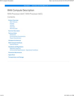 Ericsson RAN Processor 6651 Overview | PDF | Computing | Information ...