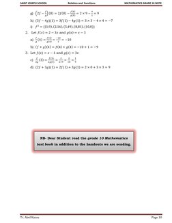 Grade 10 Maths: Relations & Functions | PDF | Function (Mathematics ...