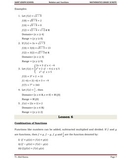 Grade 10 Maths: Relations & Functions | PDF | Function (Mathematics ...