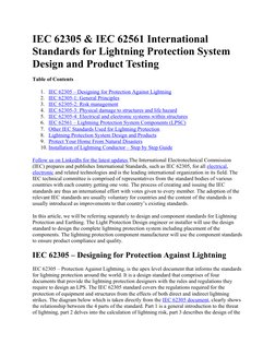 IEC 62305 & 62561 Lightning Protection Standards | PDF | International ...