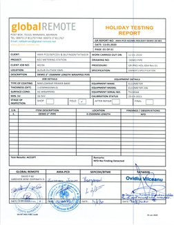 Holiday Testing Procedure for Coatings | PDF | Coating | Nondestructive ...