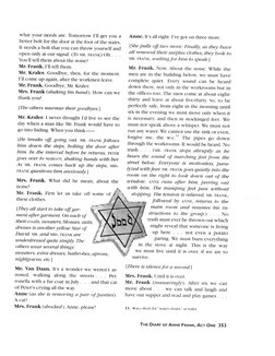 Diary of Anne Frank ACT 1 SCENE 1-3 | PDF