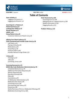 Cerner Training Manual for Inpatient RNs | PDF | Login | Patient