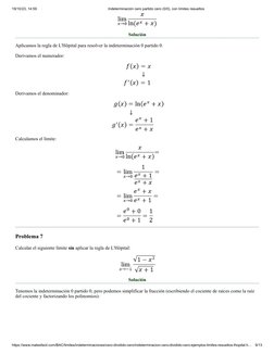 Indeterminación 0/0: Ejercicios Resueltos | PDF | Ecuaciones | Álgebra
