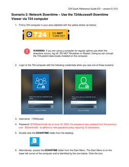 Downtime 724 Access Downtime Viewer Quick Reference Guide For ED | PDF ...