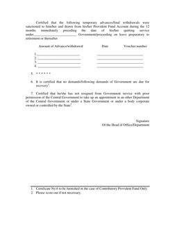GPF Withdrawal and Advance Application Form | PDF | Payments | Tax ...