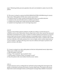 Sensory Alterations in Nursing Care | PDF | Perception | Senses