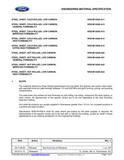 Ford-WSS-M1A365-A11A23 - (2017-09) - (Steel-CR-HR-Low Carbon) 9pg | PDF ...