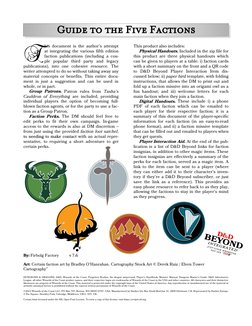 Guide To The Five Factions | PDF | Dungeons & Dragons | Wizards Of The ...