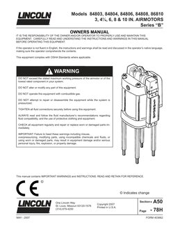 Bomba Vertical Lincoln 84804 | PDF | Piston | Pump