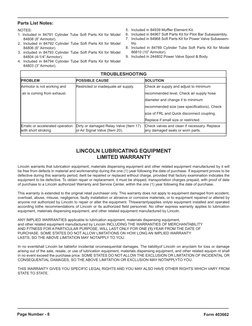 Bomba Vertical Lincoln 84804 | PDF | Piston | Pump