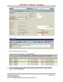 SAP EWM Scrapping Process Guide | PDF | Computing | Logistics
