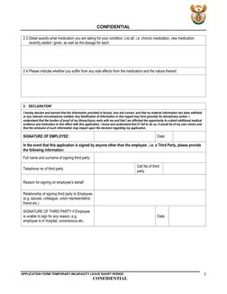 Temporary Incapacity Leave Application Form | PDF | Informed Consent ...
